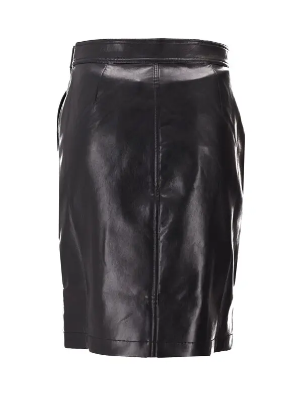 ANINE BING Alanis Recycled Leather Skirt
