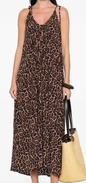 ANINE BING Flora Dress - Leopard