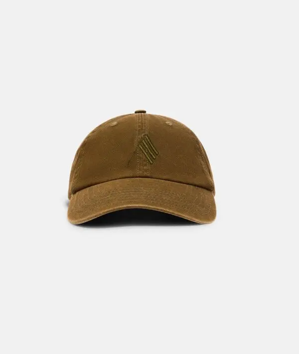 Attico Embroidered Canvas Cap - Military Green