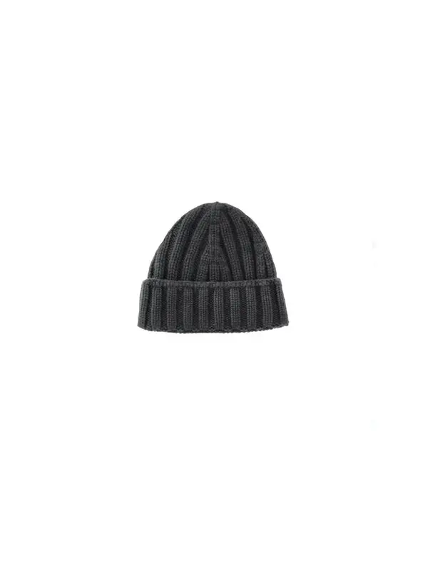 LA ROSE Ribbed Beanie - Navy