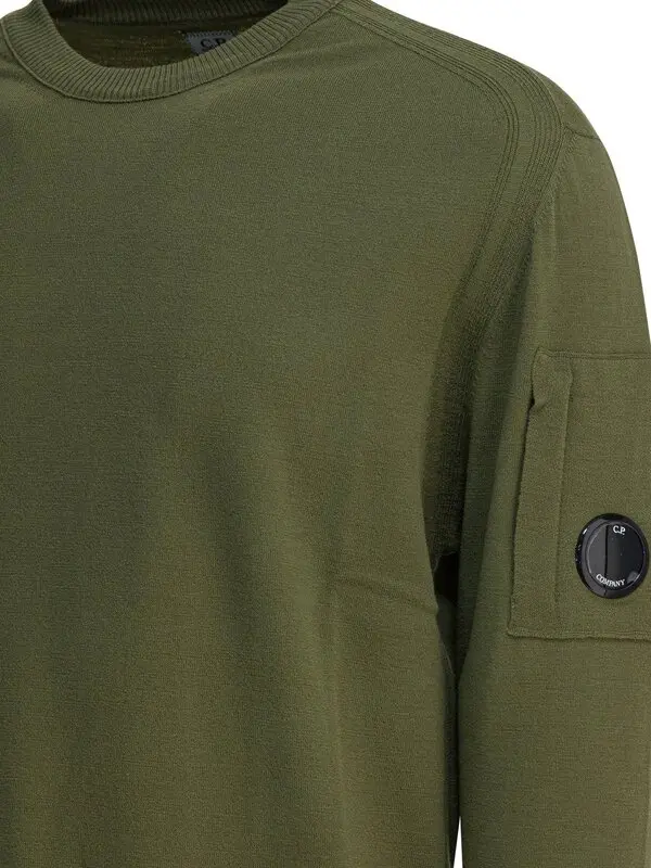 C.P. COMPANY Wool Crewneck Sweater - Green