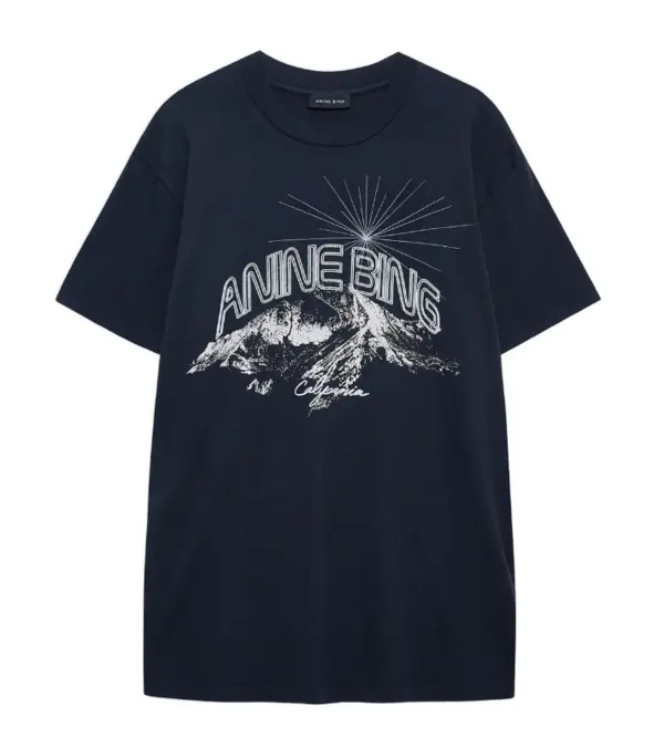 ANINE BING Walker Tee California - Vintage Black