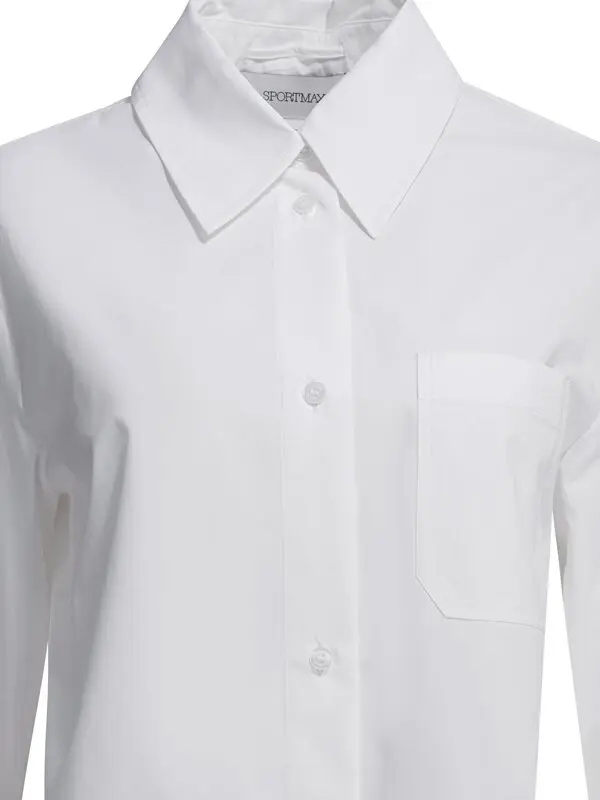 Max Mara Cotton Pleated Back Shirt