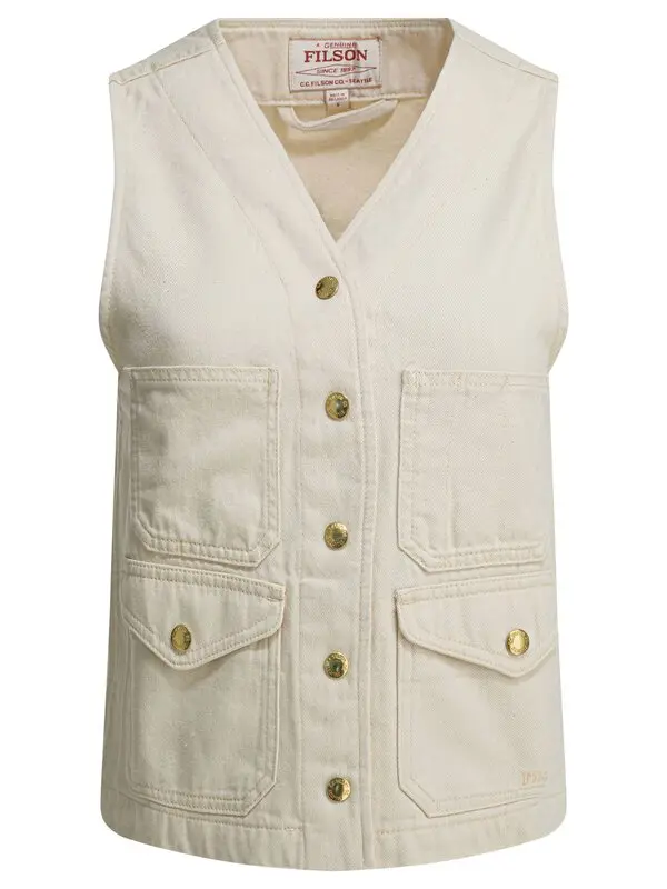 Filson Archive Cruiser Sleeveless Jacket - White