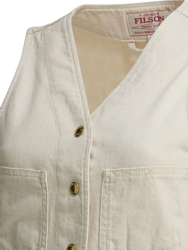 Filson Archive Cruiser Sleeveless Jacket - White