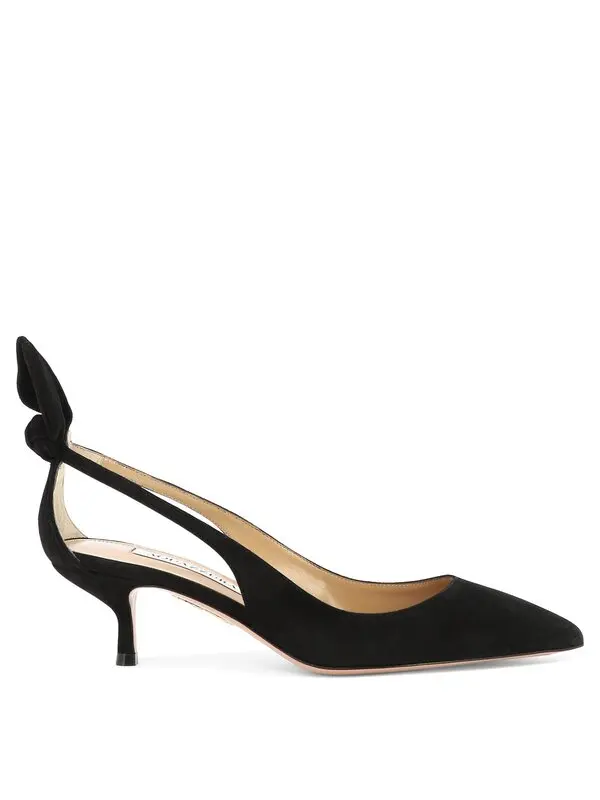 AQUAZZURA Bow Tie Pump 50 Mm - Black