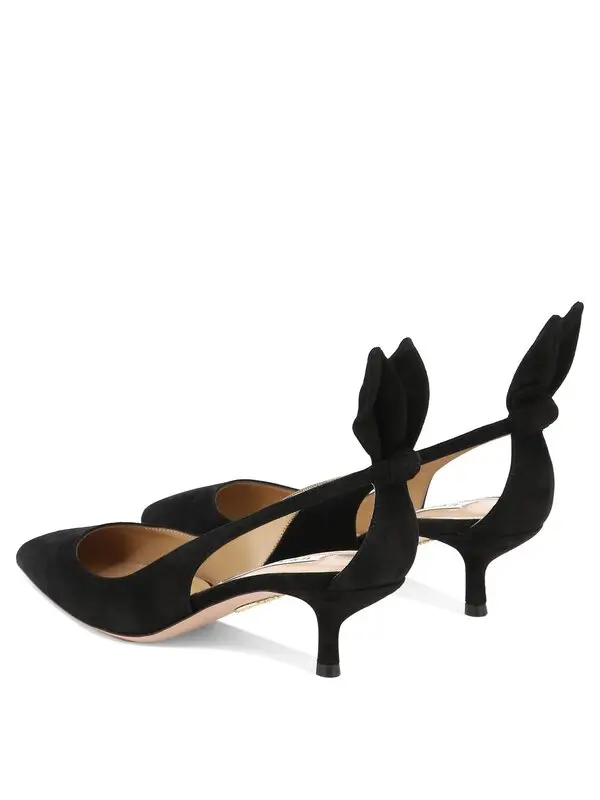 AQUAZZURA Bow Tie Pump 50 Mm - Black