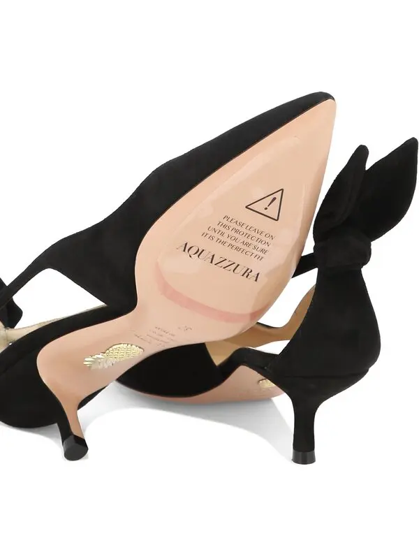 AQUAZZURA Bow Tie Pump 50 Mm - Black