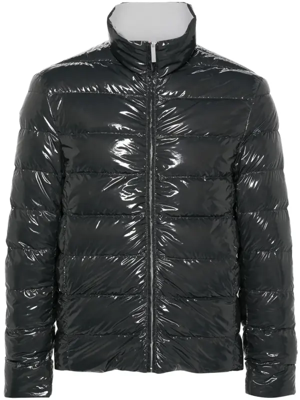 Thom Browne Reversible Zip Up Puffer Jacket - Med Grey