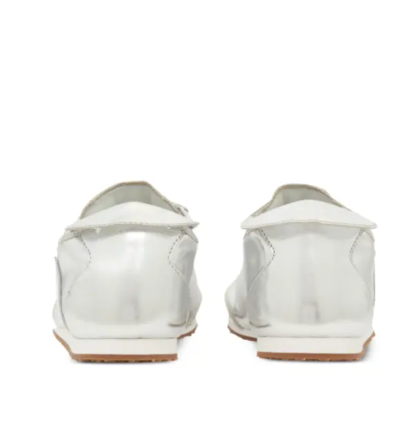 MARINE SERRE Metallic Leather Ms Astra - Silver