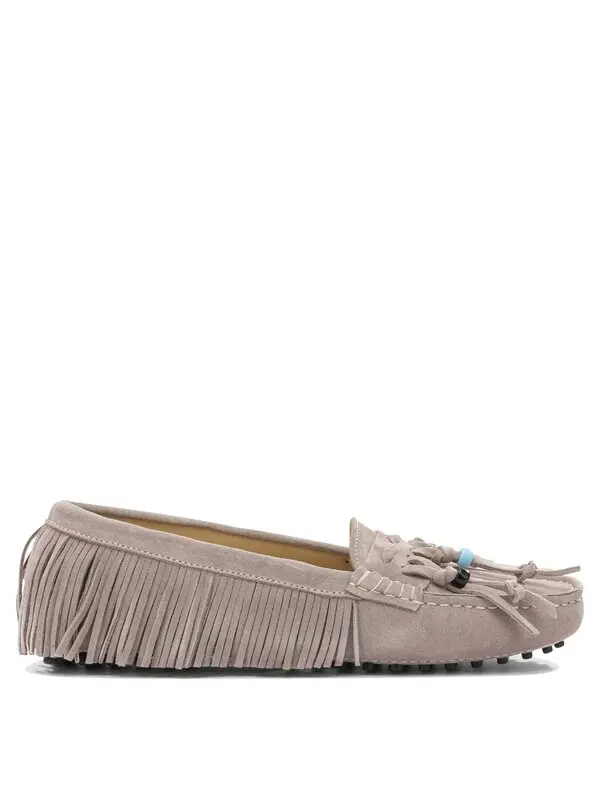 Toujours Emily Suede Loafers - Beige