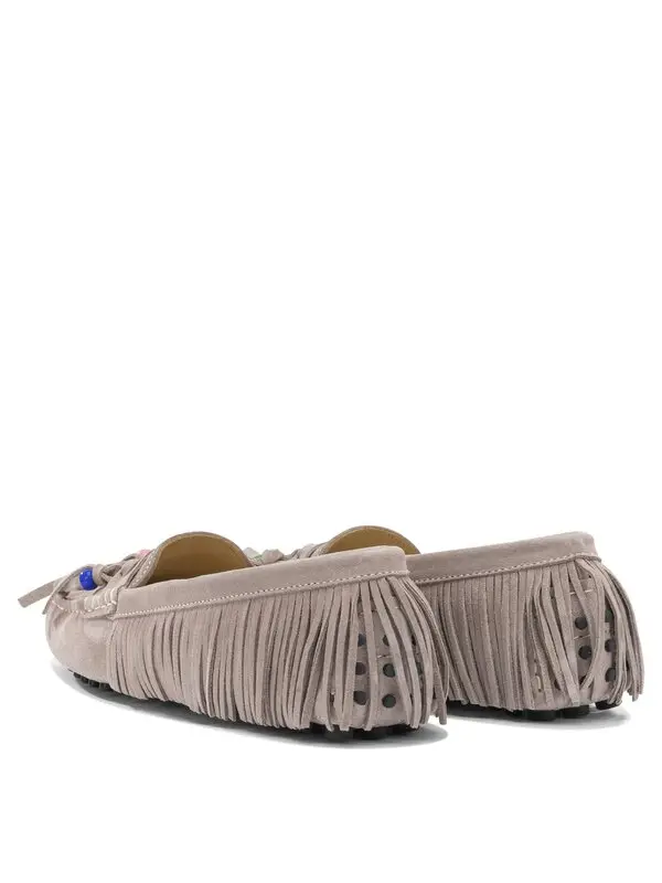Toujours Emily Suede Loafers - Beige
