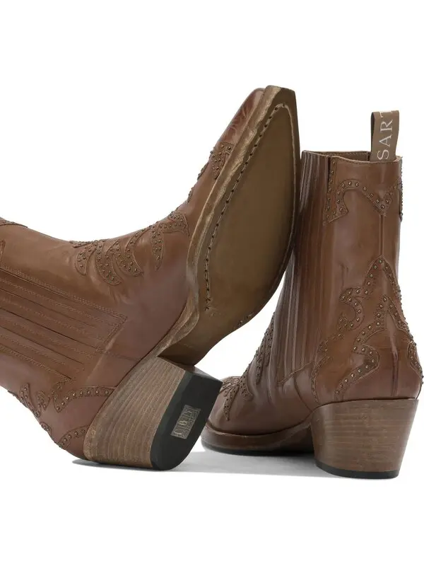 Sartore Leather Cowboy Boots