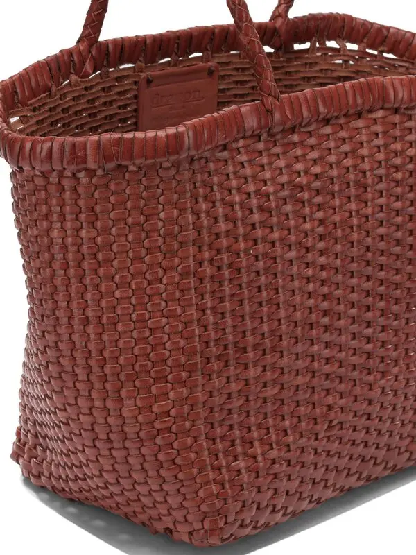 Dragon Diffusion B Weave Small Shoulder Bag - Red