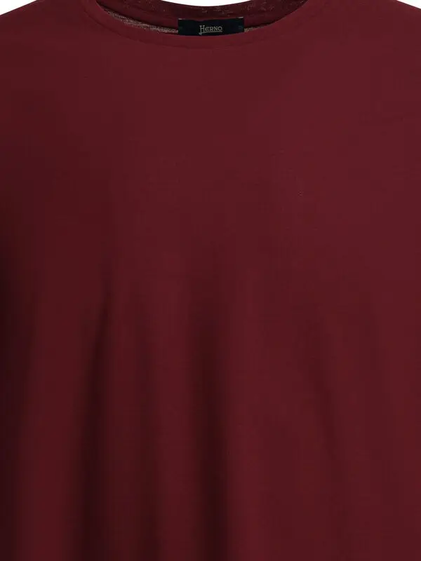 Herno Crew Neck T Shirt - Red