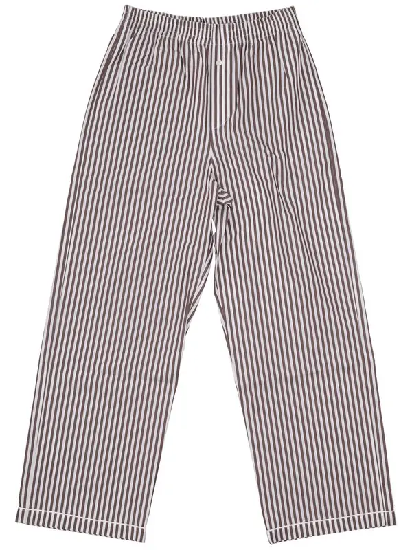 LA ROSE Cotton Pajama - Brown Stripes