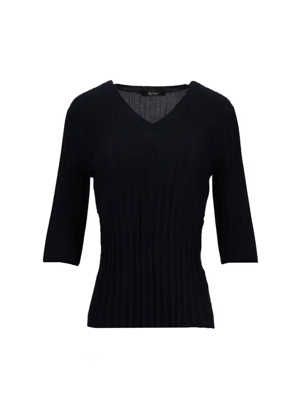 LA ROSE V-neck Cashmere And Silk Top