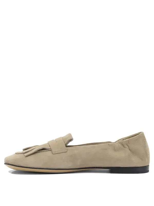 POMME D'OR Leather Loafers - Beige