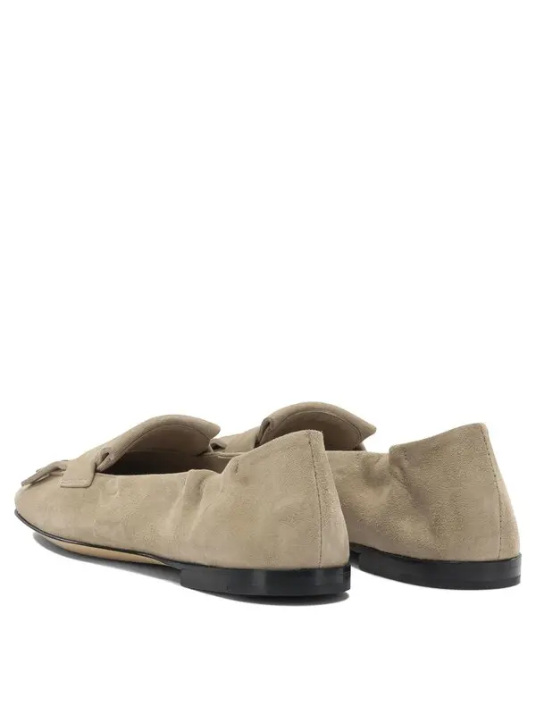 POMME D'OR Leather Loafers - Beige