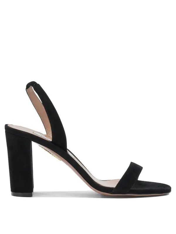 AQUAZZURA So Nude Block 85mm Heeled Sandals - Black