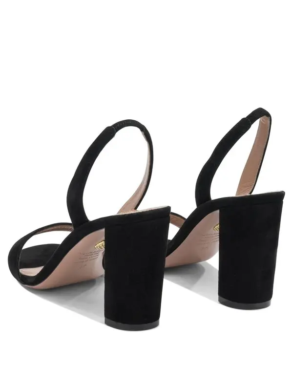 AQUAZZURA So Nude Block 85mm Heeled Sandals - Black