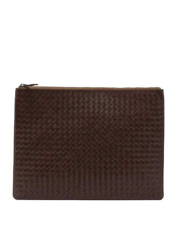 Dragon Diffusion A4 Clutch Bag - Brown