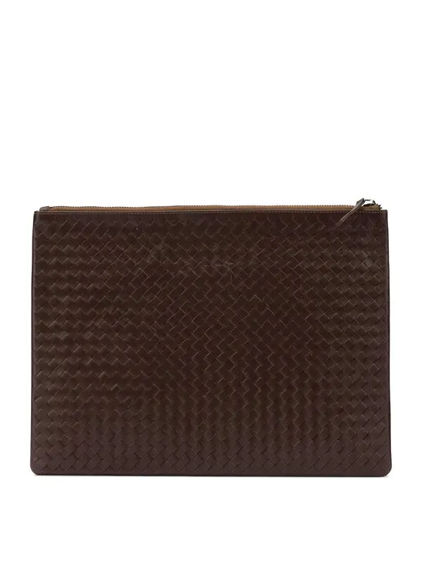 Dragon Diffusion A4 Clutch Bag - Brown