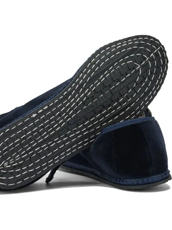 VIBI VENEZIA Velvet Ballerinas - Blue