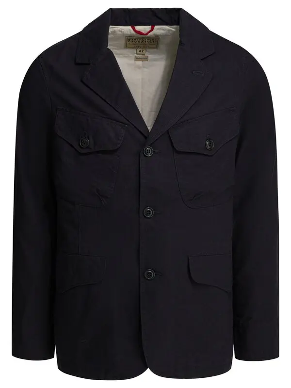 MANIFATTURA CECCARELLI Bush Lightweight Jacket - Blue
