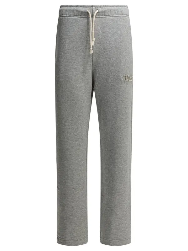 AUTRY Logo Fleece Sport Pants - Grey