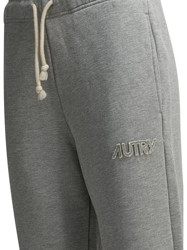 AUTRY Logo Fleece Sport Pants - Grey