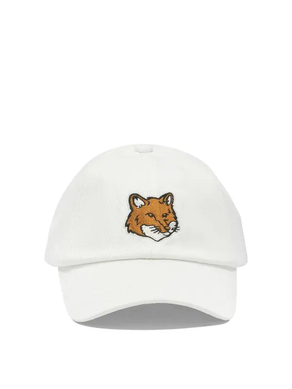 Maison Kitsuné Fox Head Baseball Cap - White