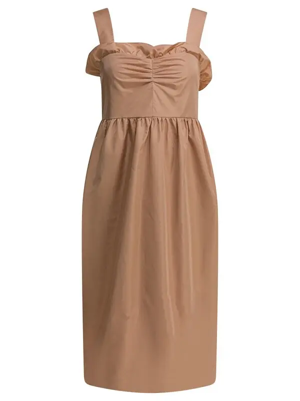 Chloé Silk-blend Midi Balloon Dress - Pink