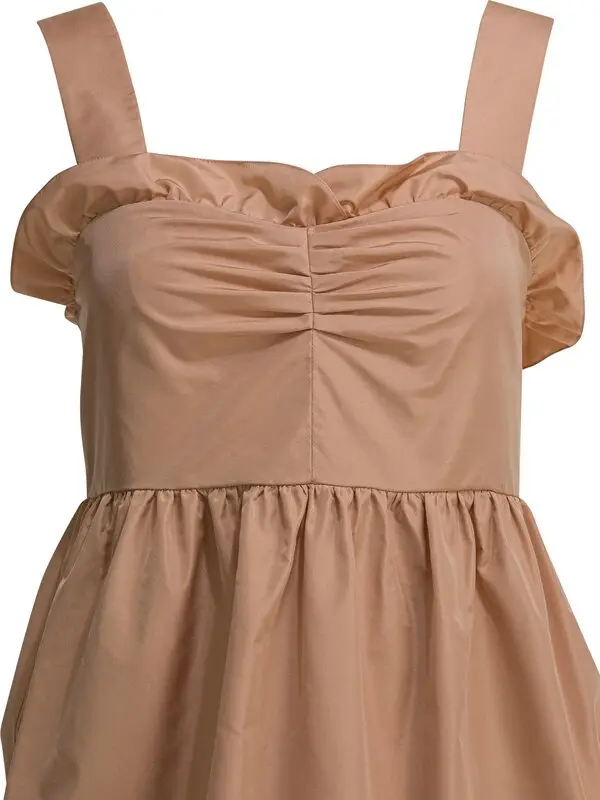 Chloé Silk-blend Midi Balloon Dress - Pink