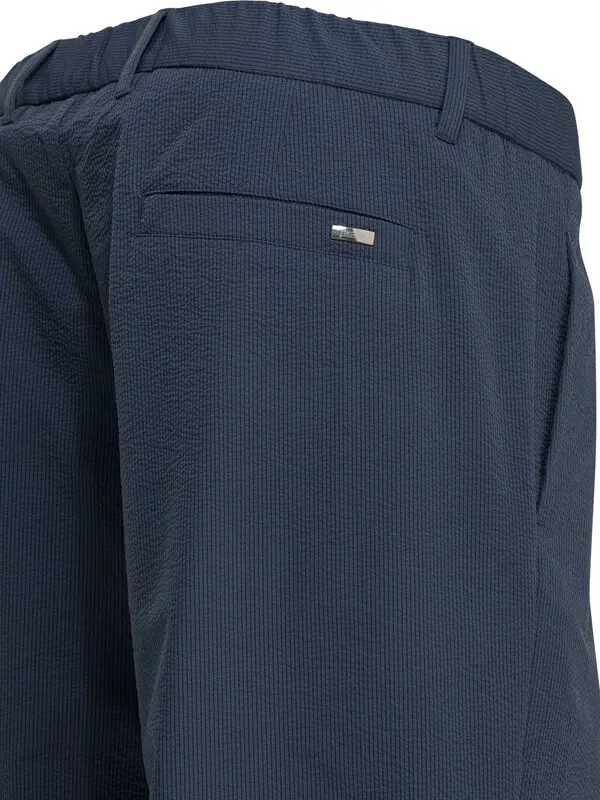 Herno Technical Stretch Seersucker Shorts - Blue