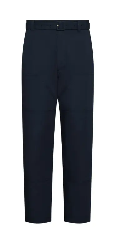 Thom Browne Carpenter Pants With Detachable Belt - Navy