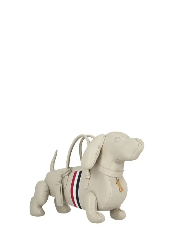 Thom Browne Hector Bag With Rwb Stripe - Khaki