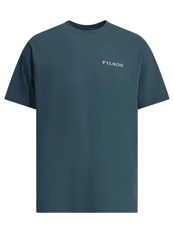 Filson Frontier' Crewneck T Shirt - Blue