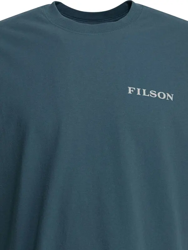 Filson Frontier' Crewneck T Shirt - Blue