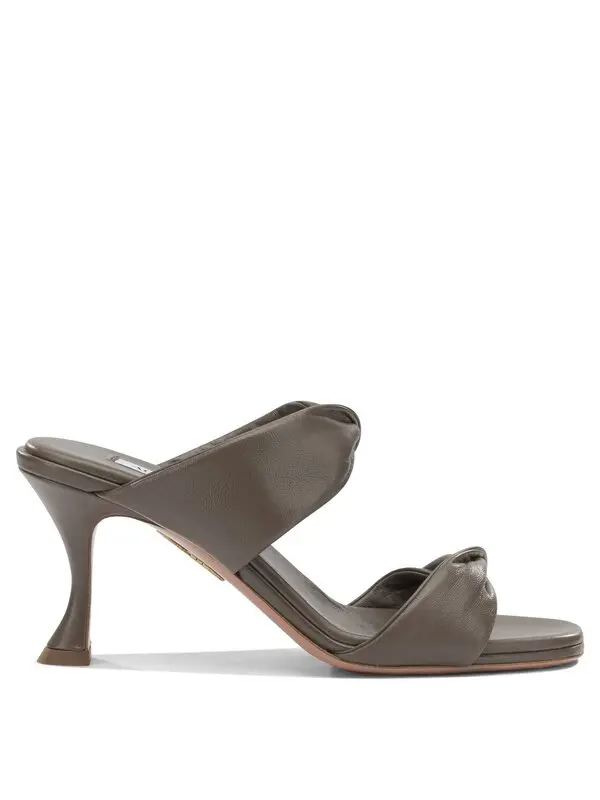 AQUAZZURA Twist 75mm Heeled Sandals - Brown