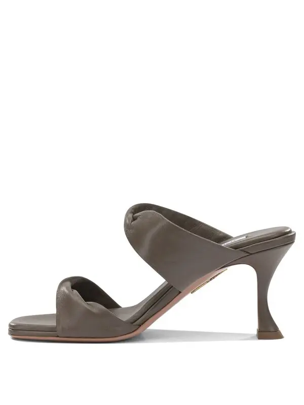 AQUAZZURA Twist 75mm Heeled Sandals - Brown