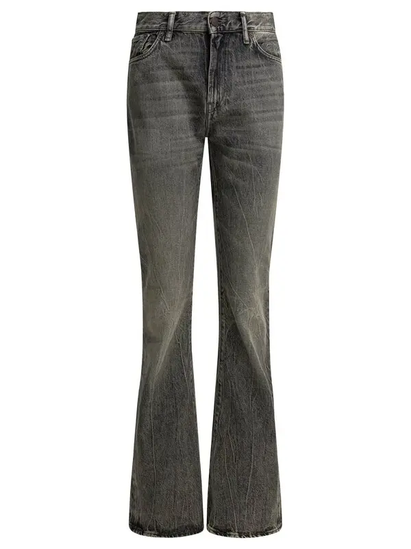 Acne Studios 2025 F Gothik Flared Jeans - Black