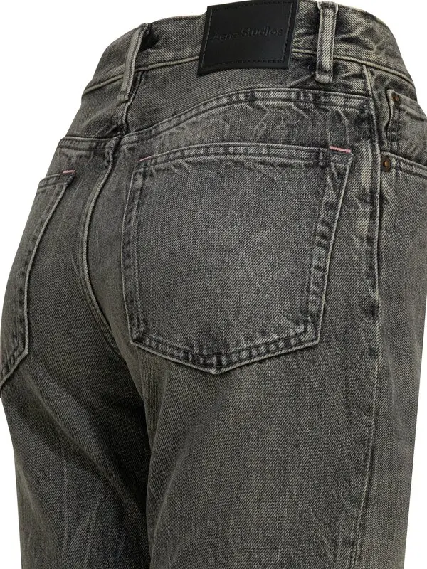 Acne Studios 2025 F Gothik Flared Jeans - Black
