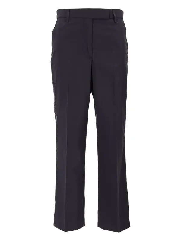 Thom Browne Relaxed Beltloop Trousers With Stripe Detail - Navy