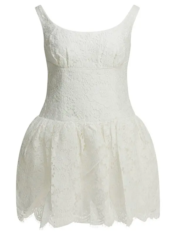 SELF-PORTRAIT Lace Flared Dress