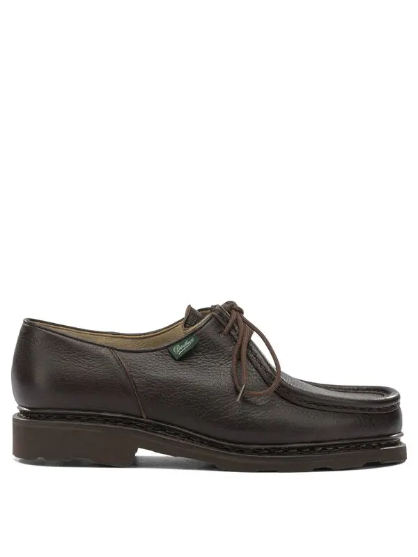 Paraboot Leather Lace-up Loafers - Brown