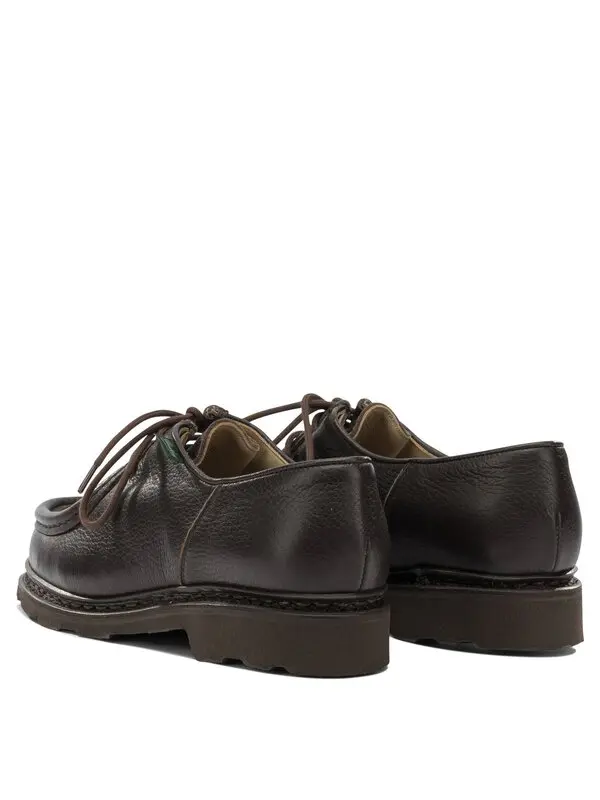 Paraboot Leather Lace-up Loafers - Brown