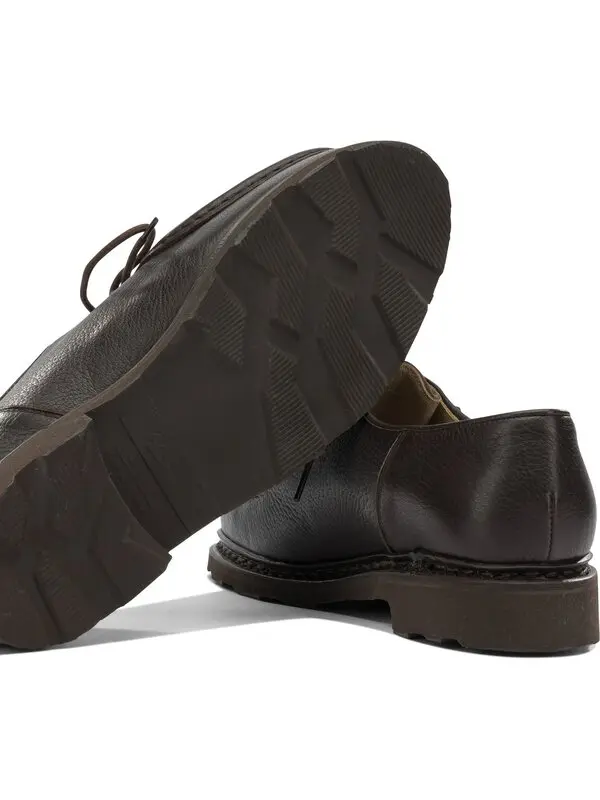 Paraboot Leather Lace-up Loafers - Brown