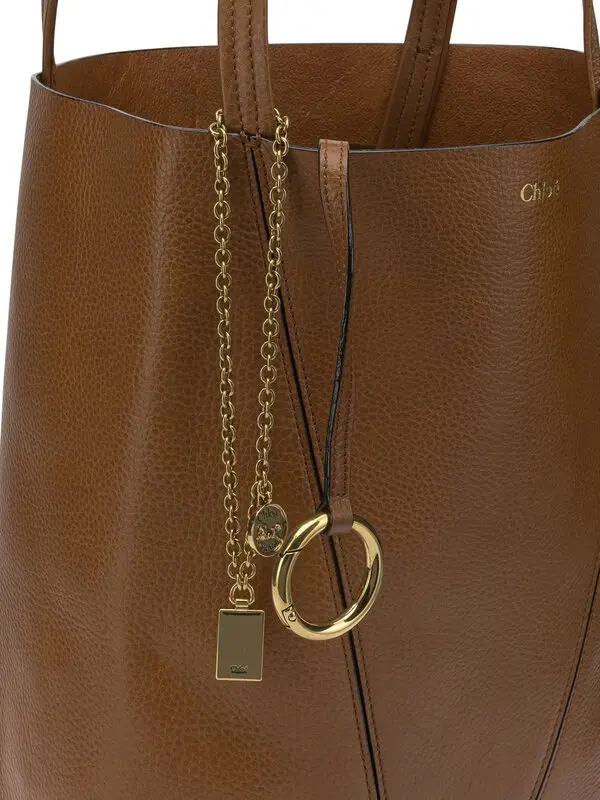 Chloé Spin Small Shoulder Bag - Brown