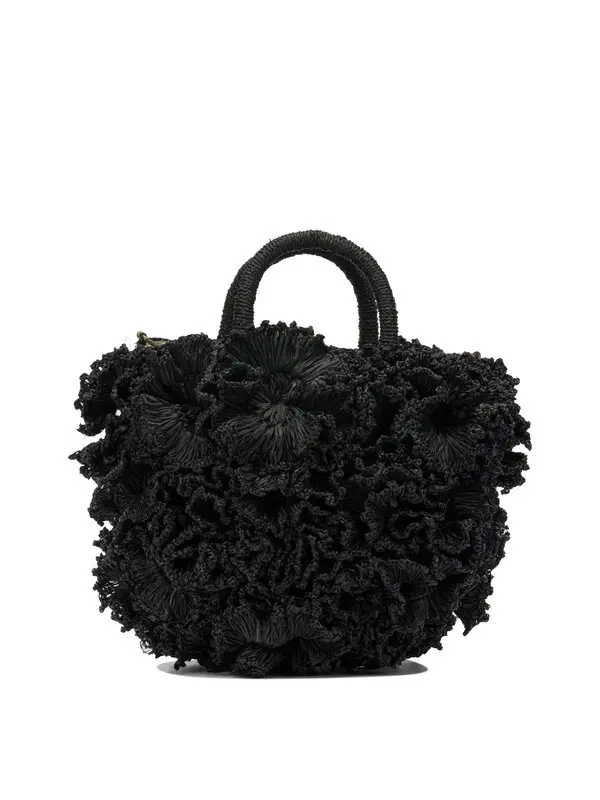 IBELIV Raffia Handbag - Black